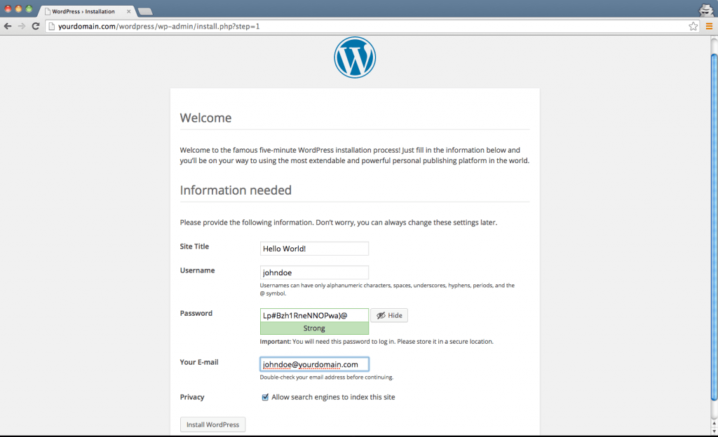 How To Manually Install Wordpress 431 On Centos 67 Zerostopbits